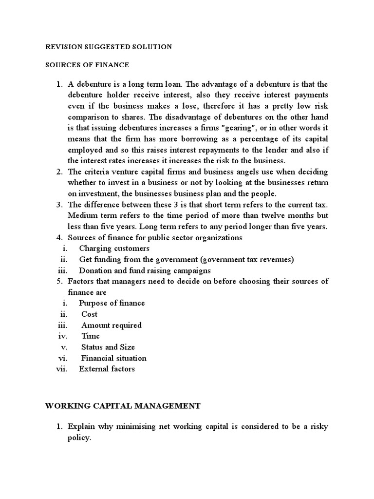 Revision Suggested Solution | PDF | Share Repurchase | Dividend