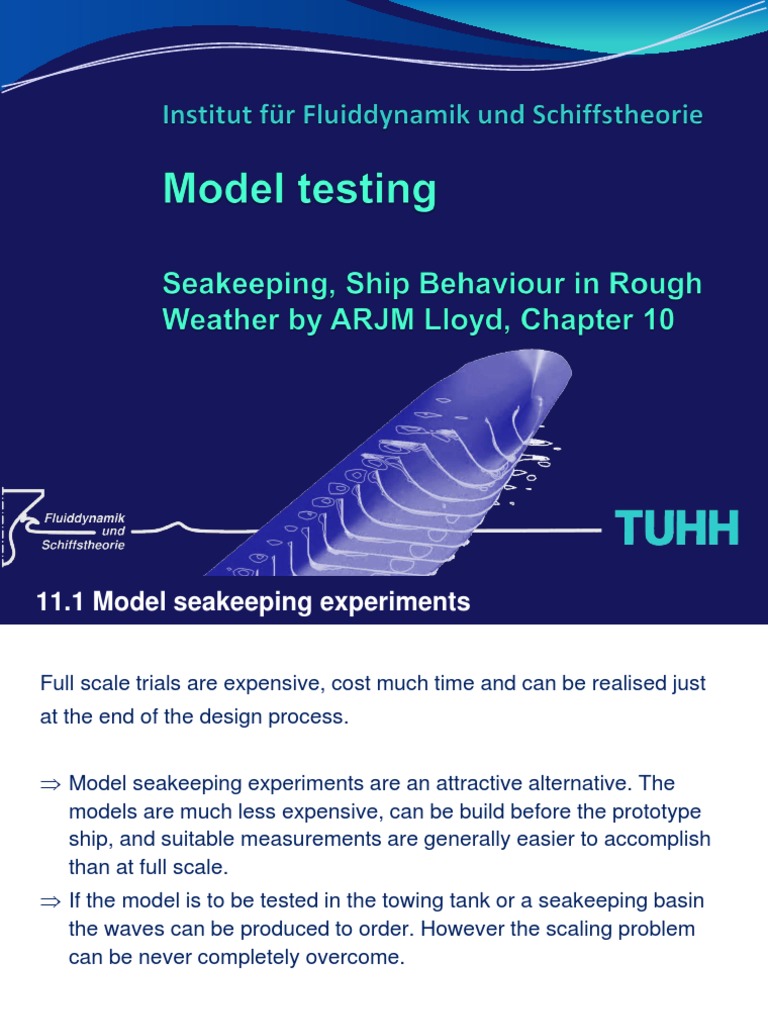 Seakeeping Model Tests | PDF | Spectral Density | Waves