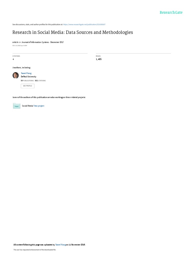 Collect Social Media Data Sources Best Methods | PDF | Linked In | Facebook
