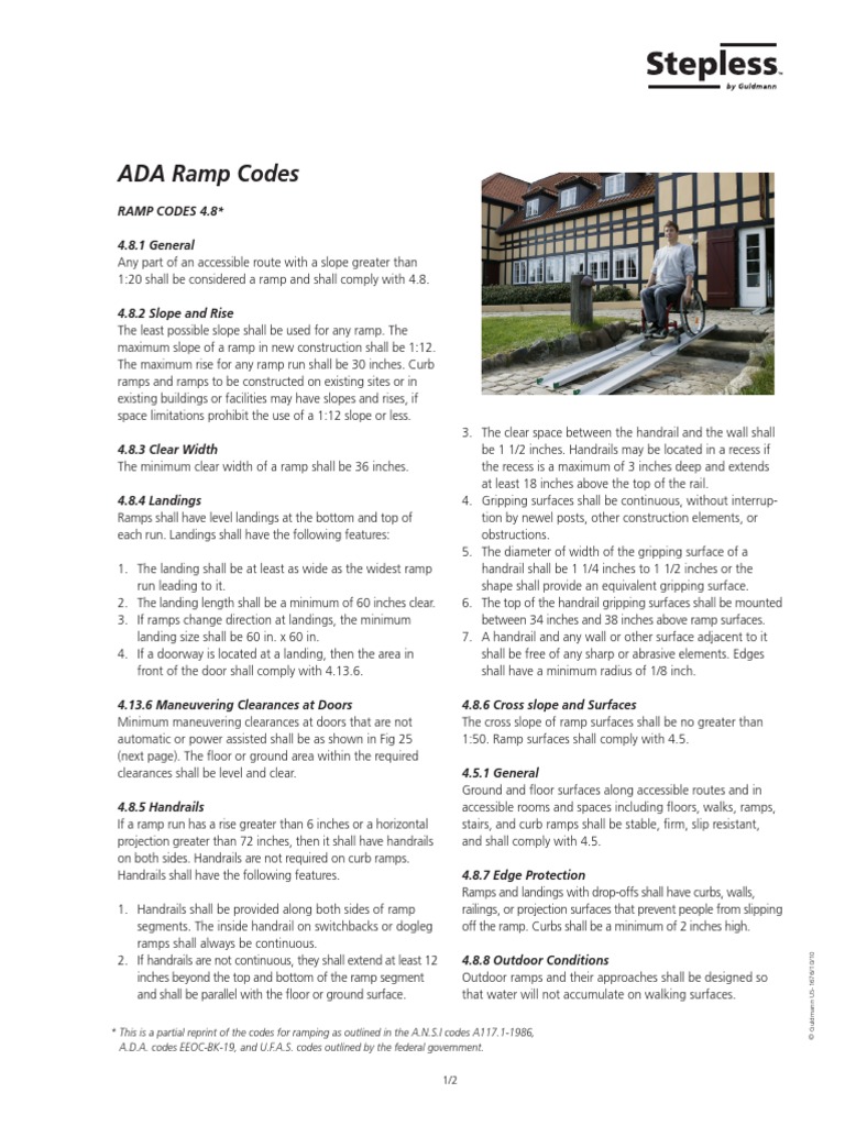 ADA Ramp Codes - US PDF | PDF | Nature