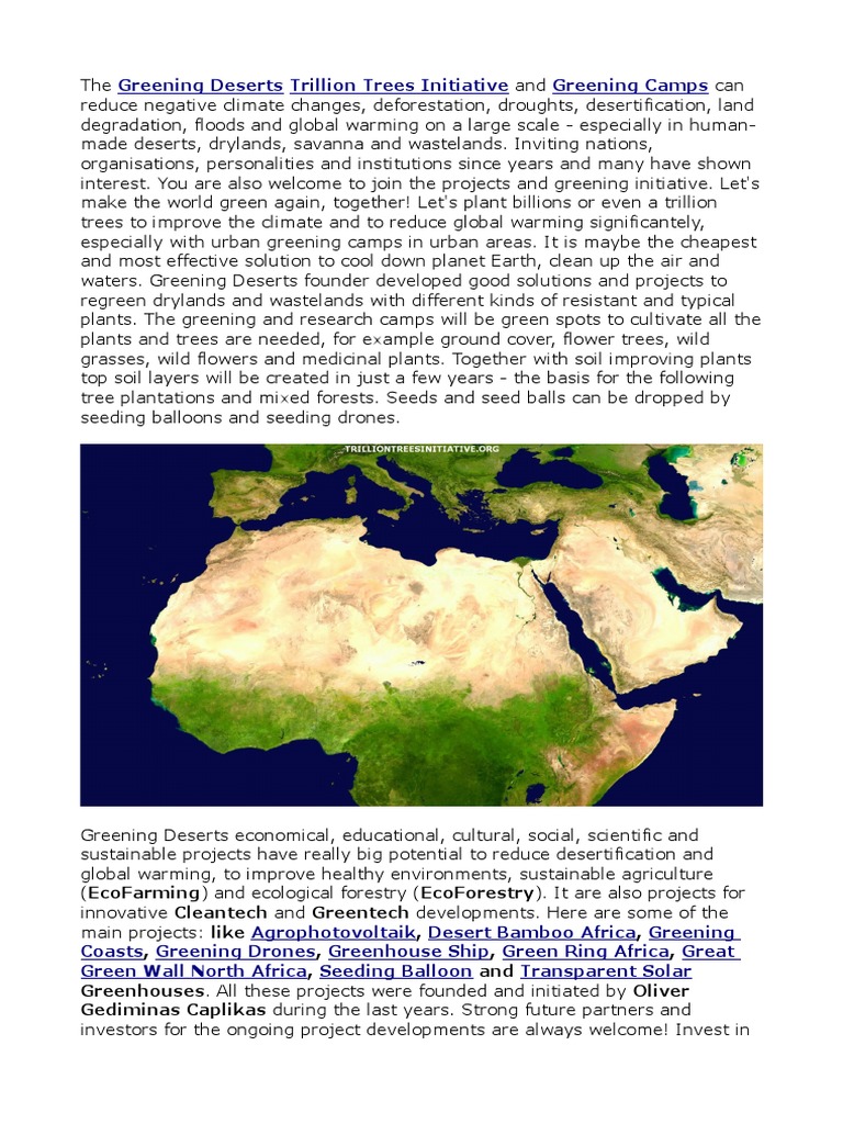 Trillion Trees Initiative For Climate Protection Environmental ...