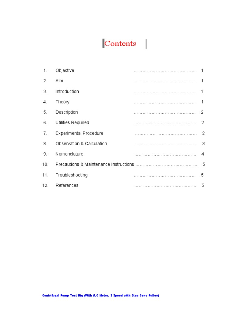 Centrifugal Pump Test Rig (With A.C Motor, 3 Speed With Step Cone ...