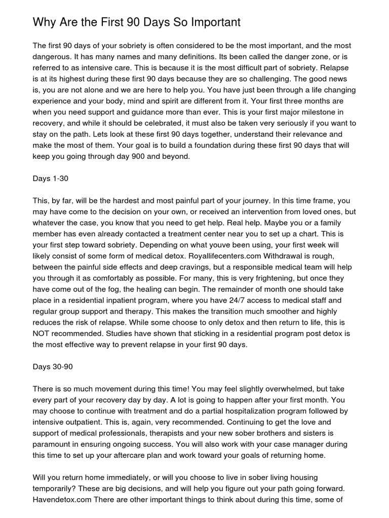 Why Are The First 90 Days So Importantmoavt PDF | PDF | Self ...