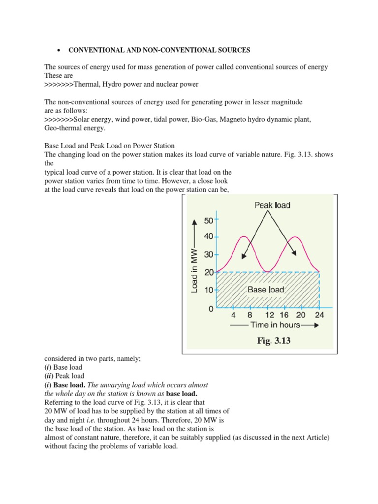 Conventional and Non-Conventional Sources | PDF | Electric Power ...