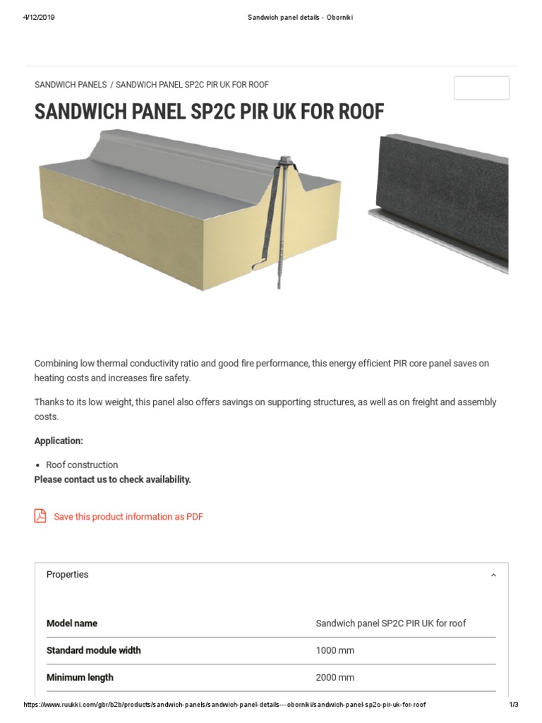 Sandwich Panel Details - Oborniki | PDF | Architectural Design ...