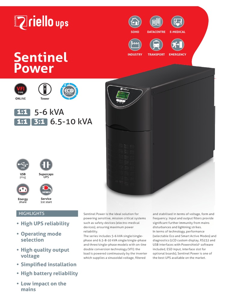Sentinel Power: 5-6 kVA 6.5-10 kVA | PDF | Mains Electricity | Power ...
