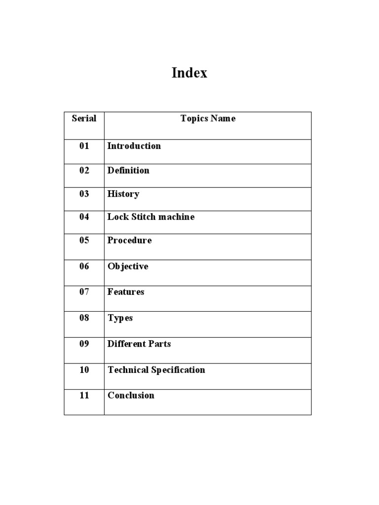 Study On Parts and Function of Lock Stitch Sewing Machine | PDF ...