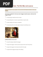 Parables of Jesus: Rich Man and Lazarus | PDF