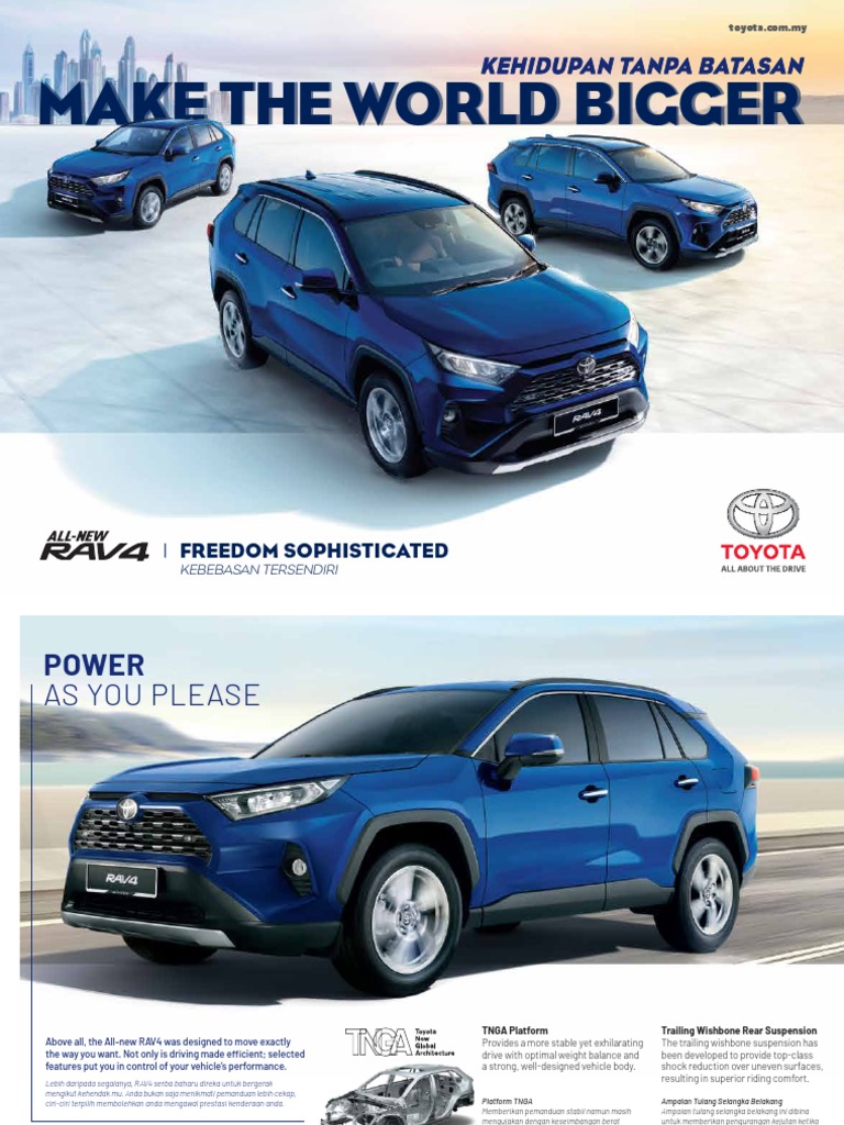 RAV4 Brochure 1 PDF | PDF | Transmission (Mechanics) | Transport Economics
