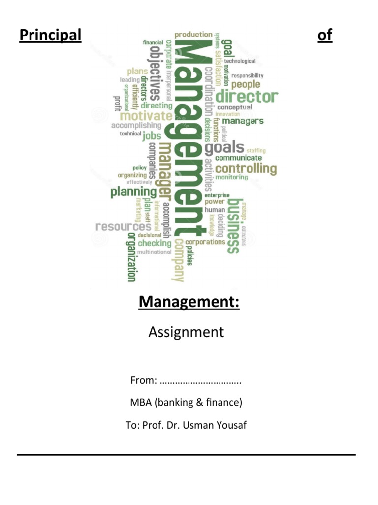 Principal of Management | Download Free PDF | Organizational Structure ...
