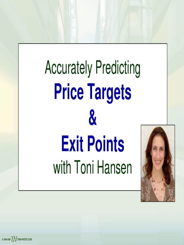 Toni Hansen - Accutrately Predicting Price Targets & Entry Points PDF ...