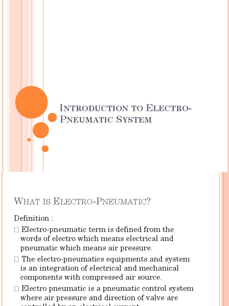 An Introduction to Electro-Pneumatic Systems: Components, Circuits, and ...