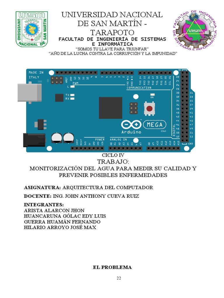 Proyecto Final de Arquitectura | PDF | Arduino | Microcontrolador