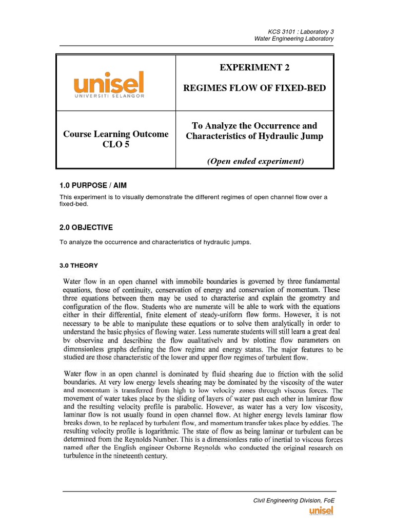Experiment 2 Regimes Flow of Fixed-Bed | PDF | Experiment | Science