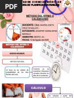 Metodo Del Ritmo Calendario | PDF | Control de la natalidad | Semen