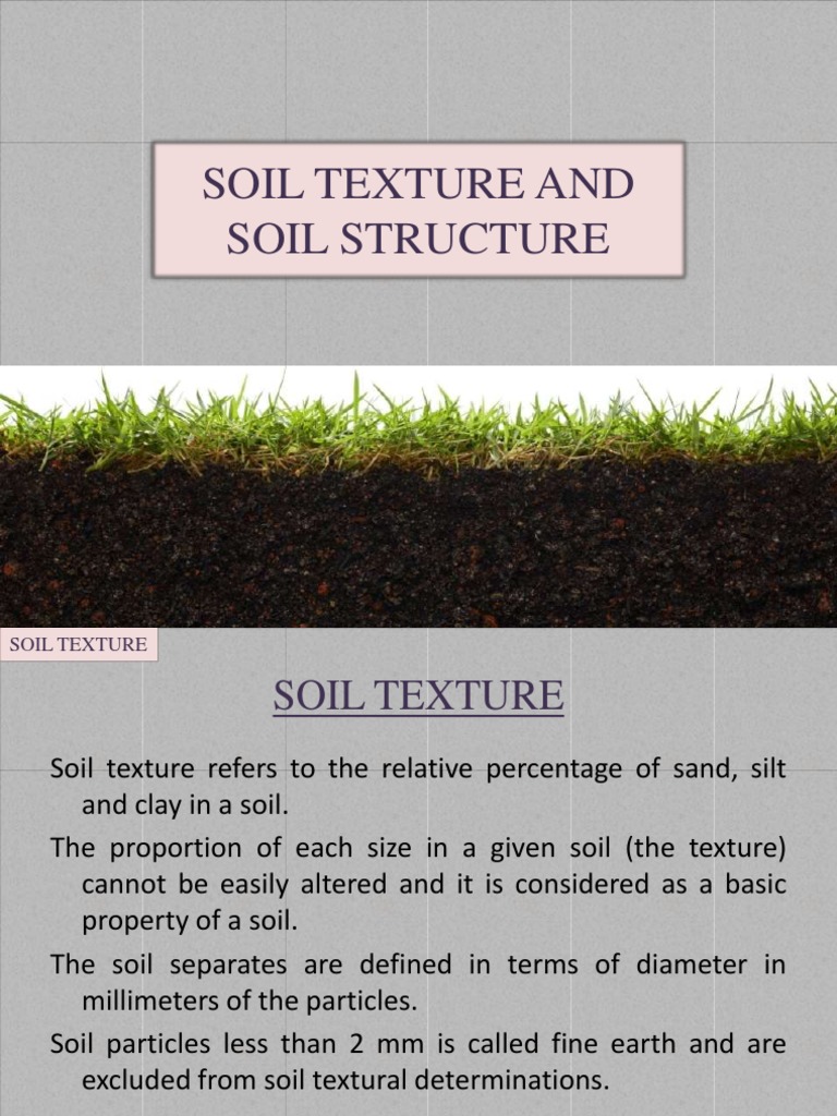 Soil Texture and Soil Structure | PDF | Soil | Sustainable Gardening
