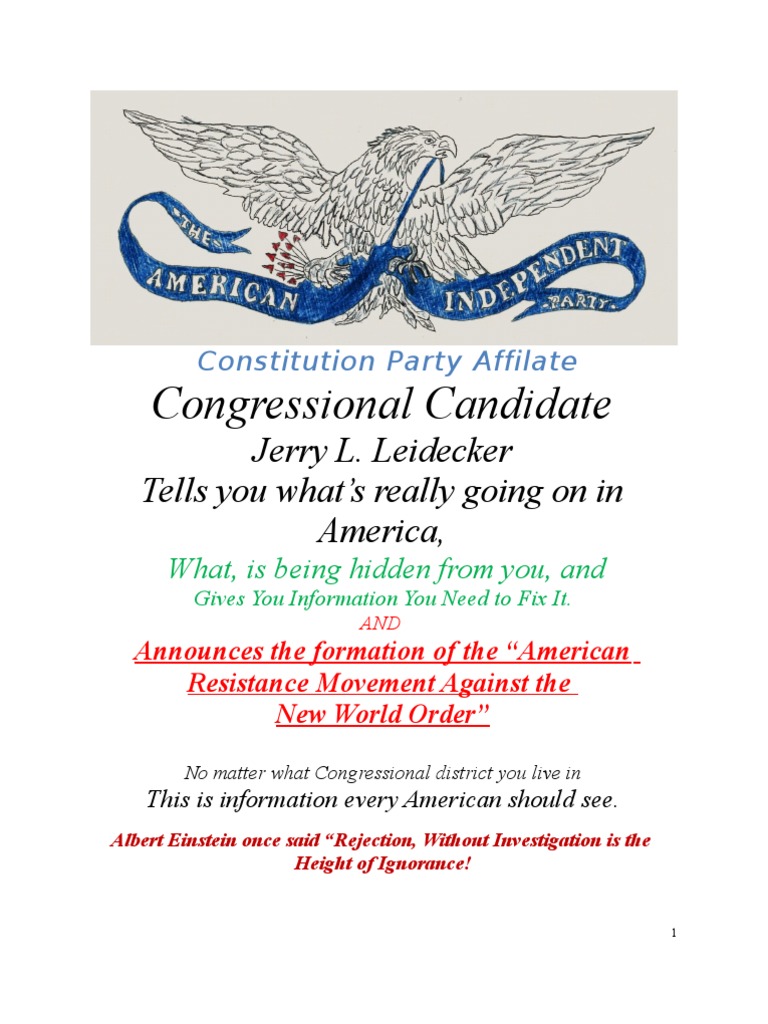 The Book of Leidecker | PDF | Barry Goldwater | Ronald Reagan