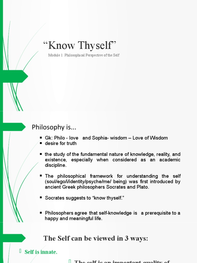Philosophy of Self | PDF | Philosophy Of Self | Soul