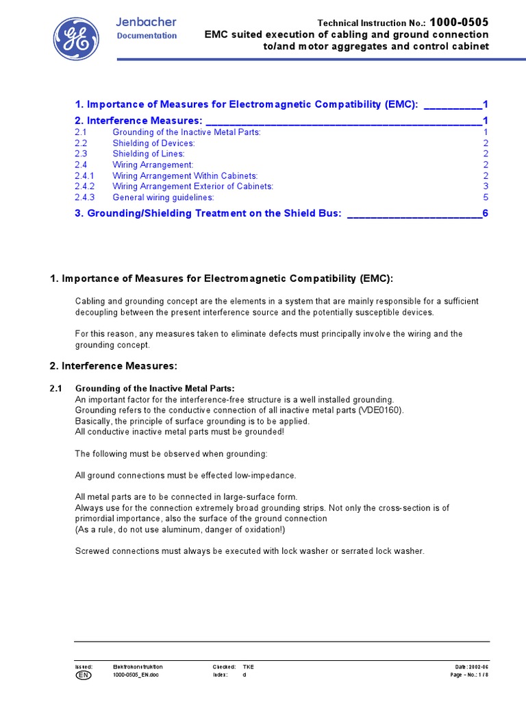 1000-0505 en | PDF | Electrical Wiring | Electromagnetic Interference