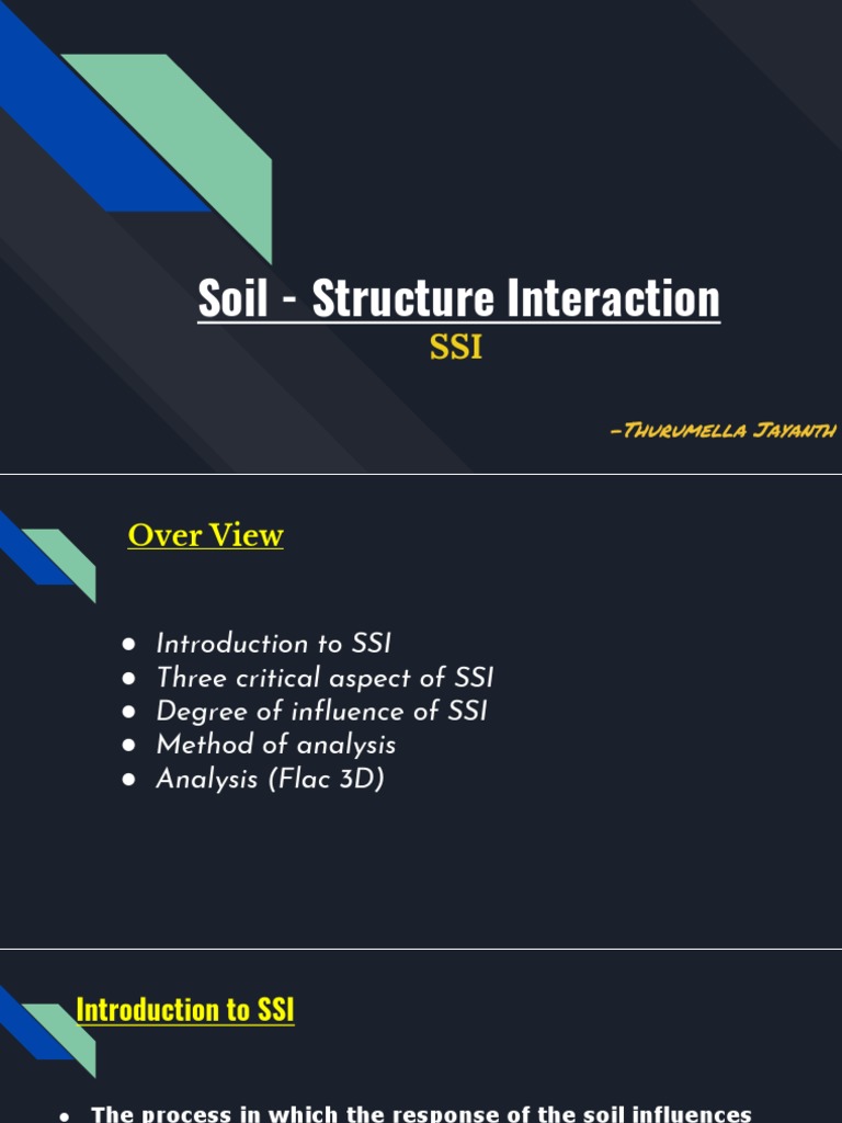 Soil-Structure Interaction Overview | PDF | Civil Engineering ...