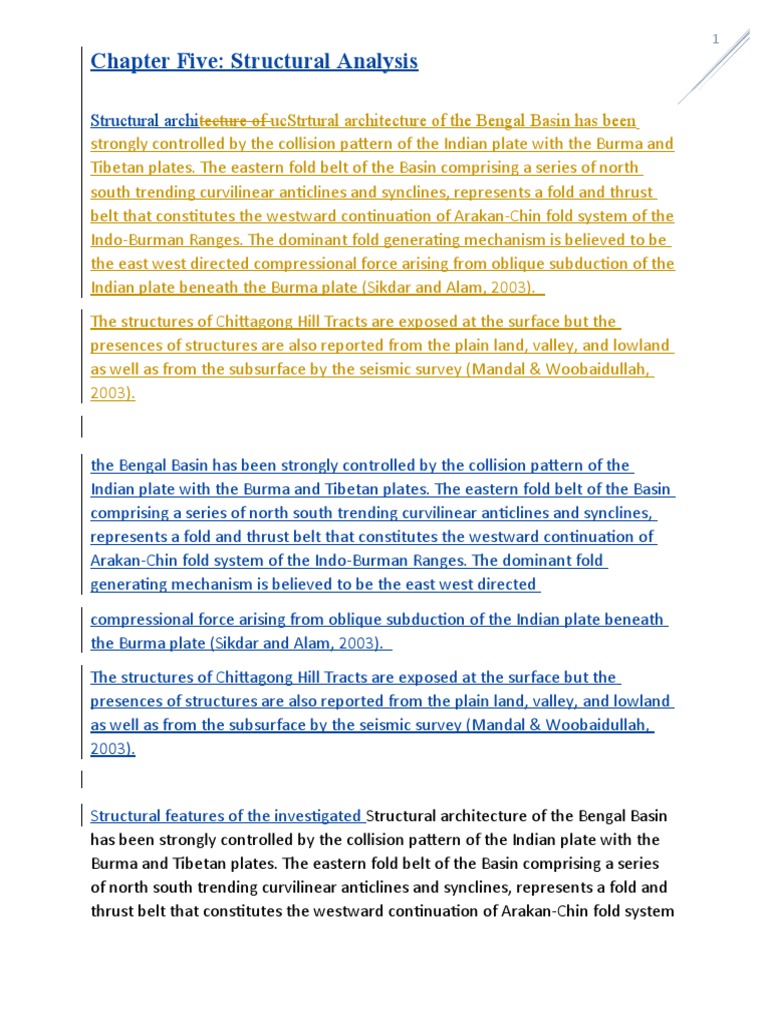 Chapter Five: Structural Analysis | PDF | Fault (Geology) | Structural ...