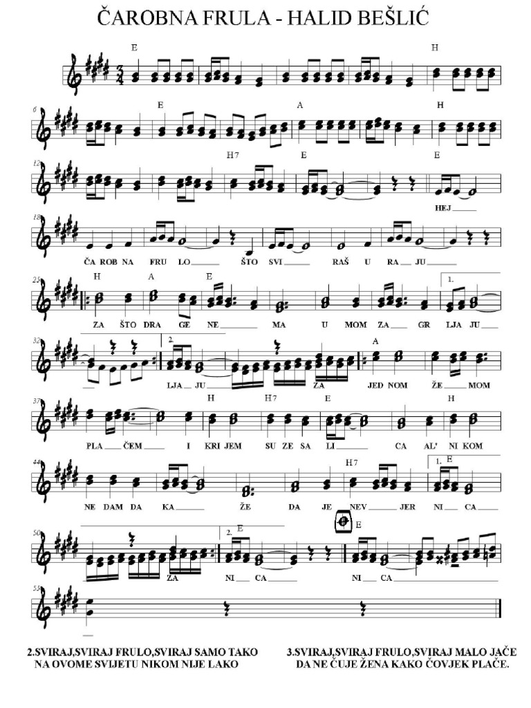 Carobna Frula - Halid Beslic | PDF