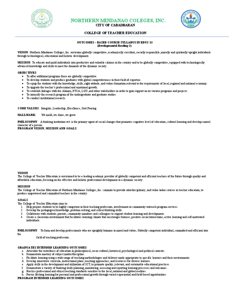 Course Syllabus Multigrade Teaching | PDF | Teacher Education | Teachers