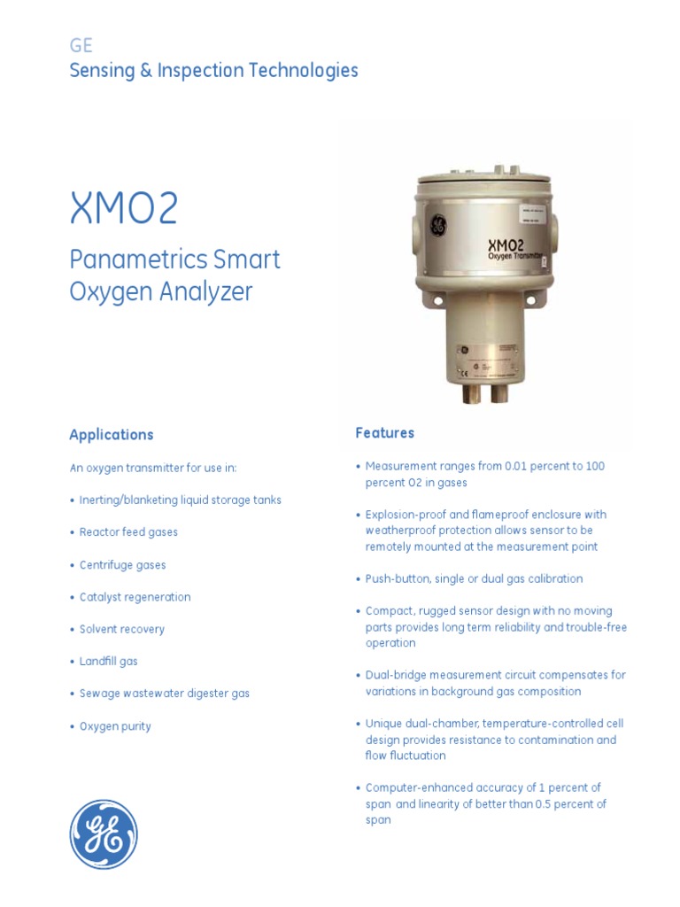 Panametrics Smart Oxygen Analyzer: Sensing & Inspection Technologies ...