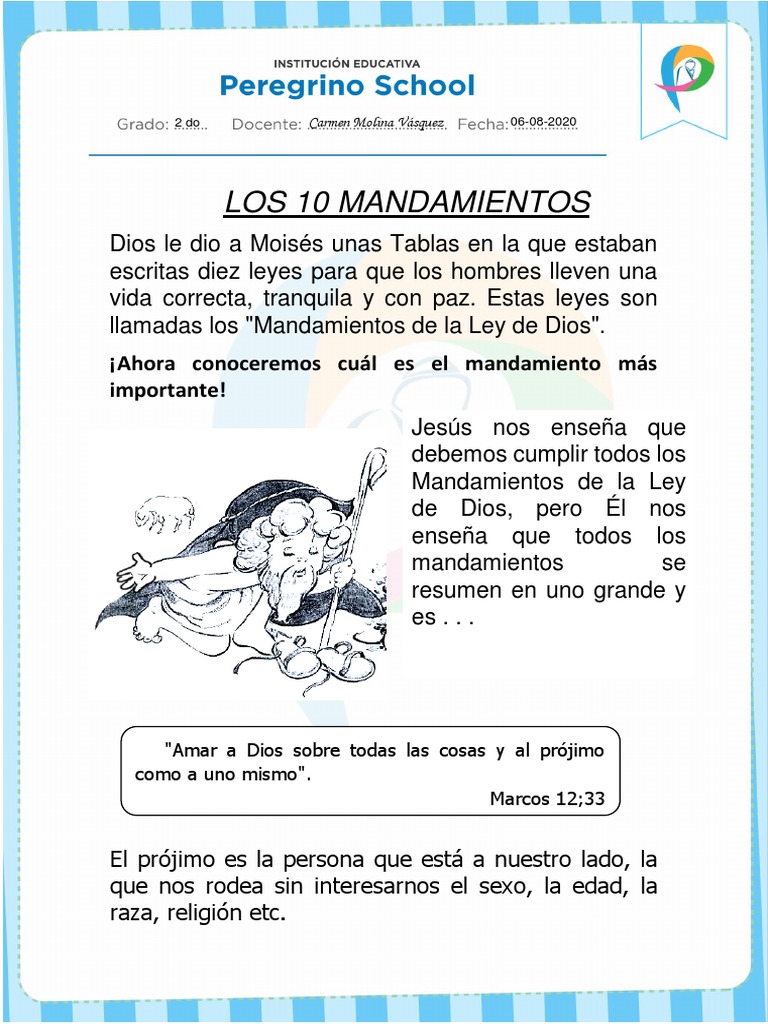 Los 10 Mandamientos Interactive Worksheet Live Worksheets, 53% OFF