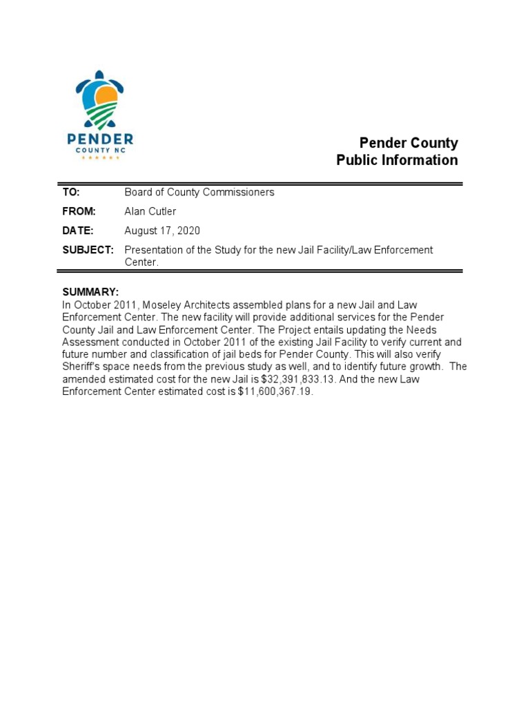 Presentation For New Jail - LEC | PDF | Criminal Justice | Crime & Violence