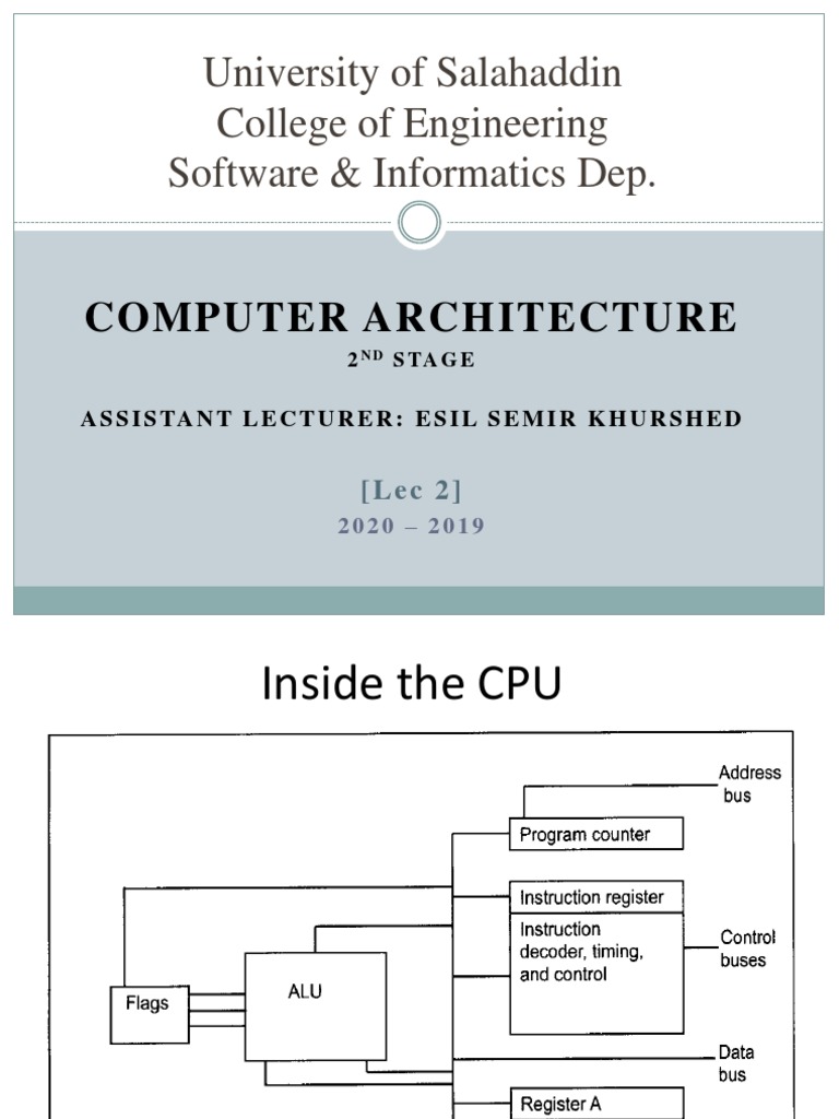 University of Salahaddin College of Engineering Software & Informatics Dep | PDF | Pointer ...