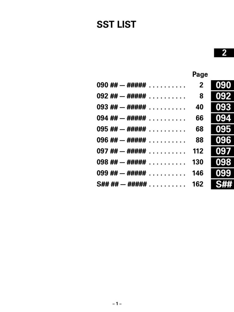SST List PDF | PDF | Toyota | Car