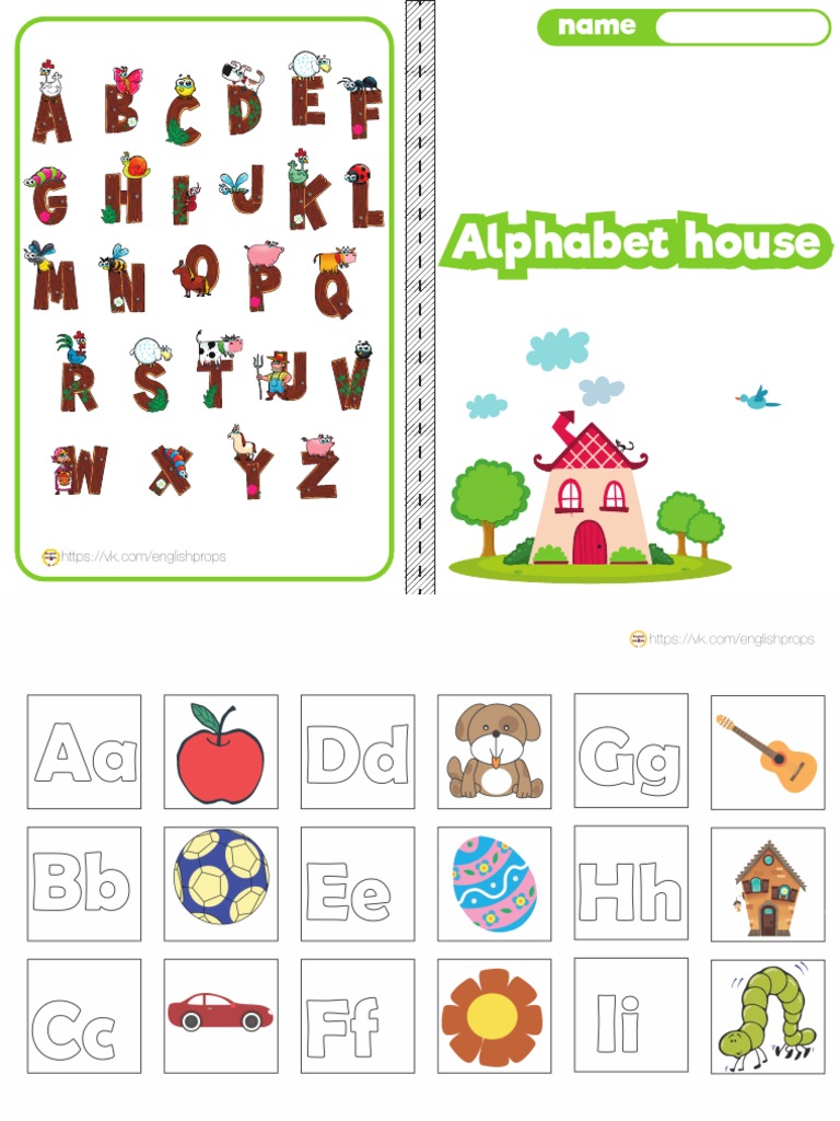 Alphabet House: English PR Ps | PDF