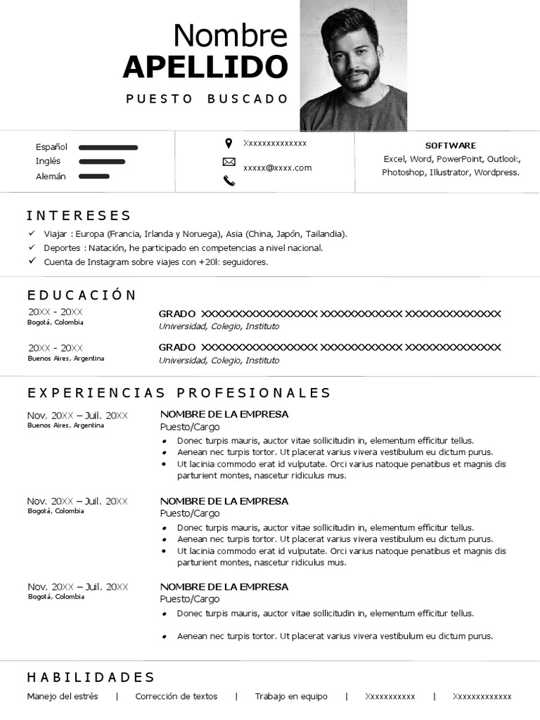 84 Curriculum Vitae Minimalista | PDF | Software patentado multiplataforma | Microsoft Windows