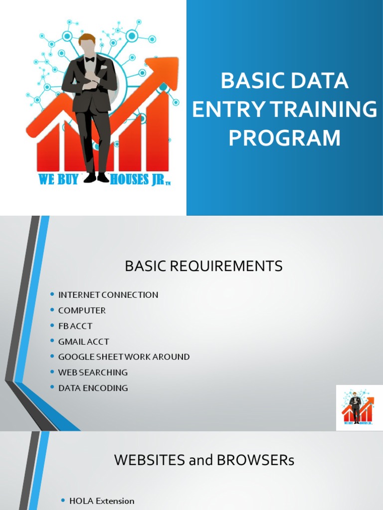 Basic Data Entry Training | PDF