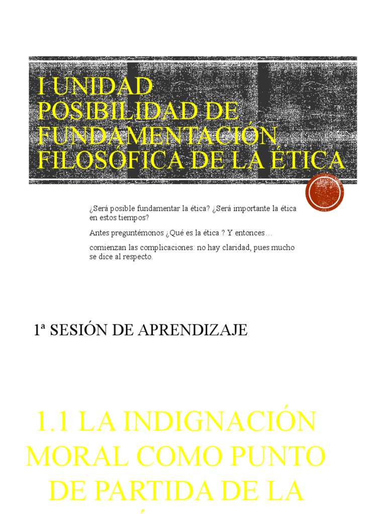 1.1 La Indignación Moral Como Punto de Partida de La Ética | PDF | Moralidad | Aprendizaje