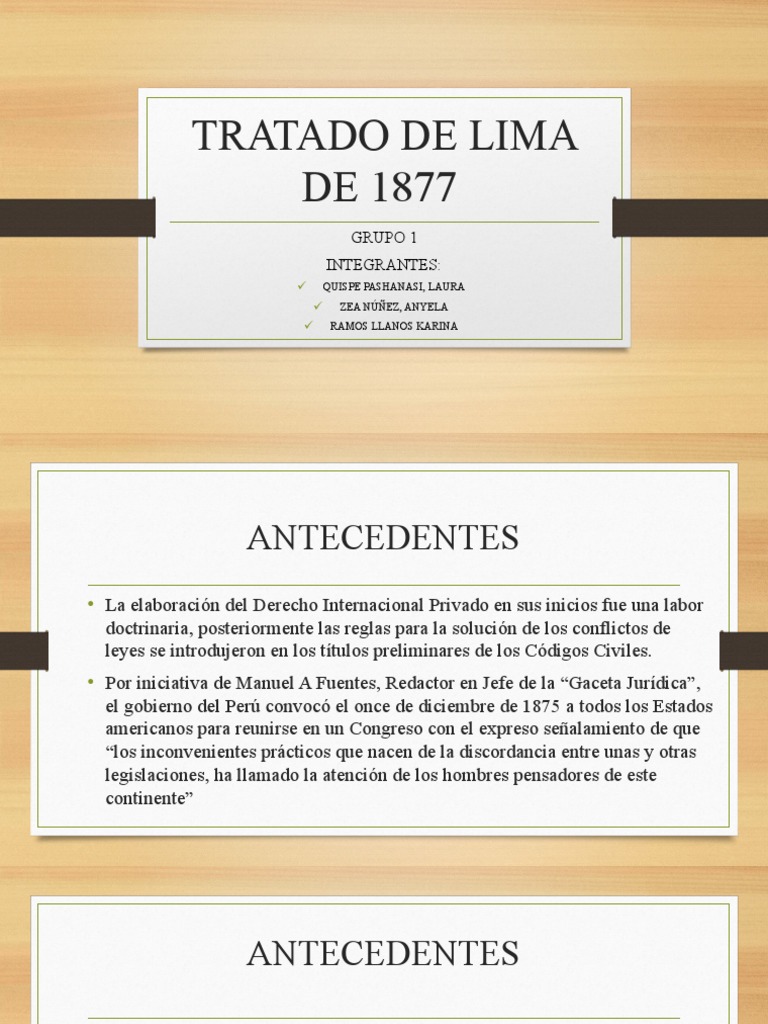 Tratado de Lima de 1877 | PDF | Gobierno | Justicia