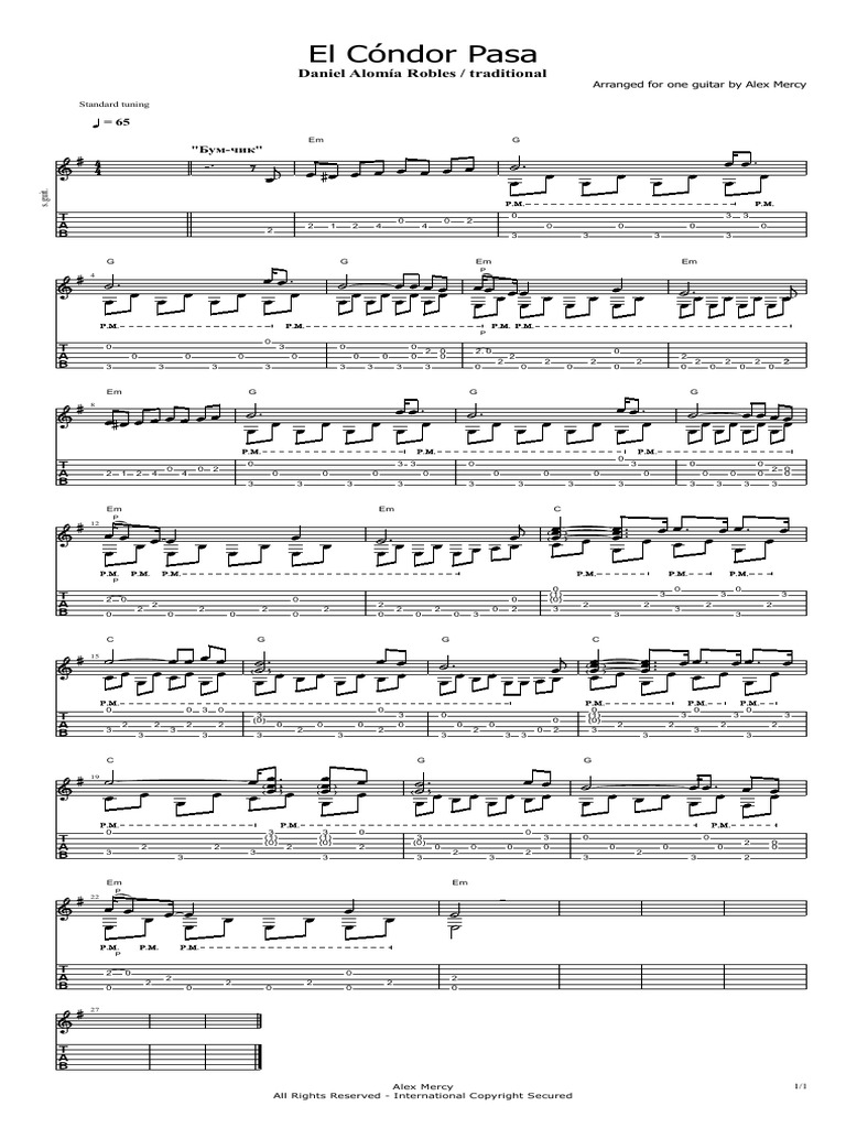 El Condor Pasa | PDF | American Songs | Songs