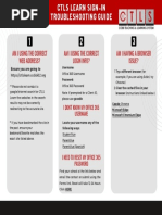 CTLS Student Quick Guide | PDF | Login | Learning