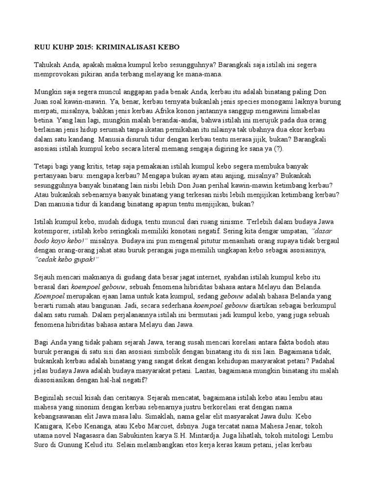 Kumpul Kebo | PDF | Filsafat | Agama & Spiritualitas