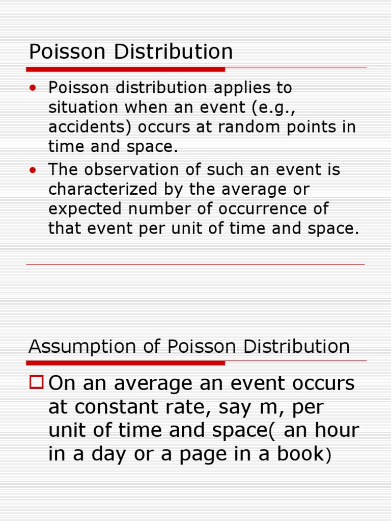 Poisson Distribution Guide | PDF | Poisson Distribution | Teaching ...