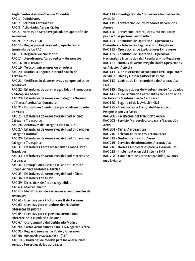 Racs | PDF | Aeronave | Aeropuerto