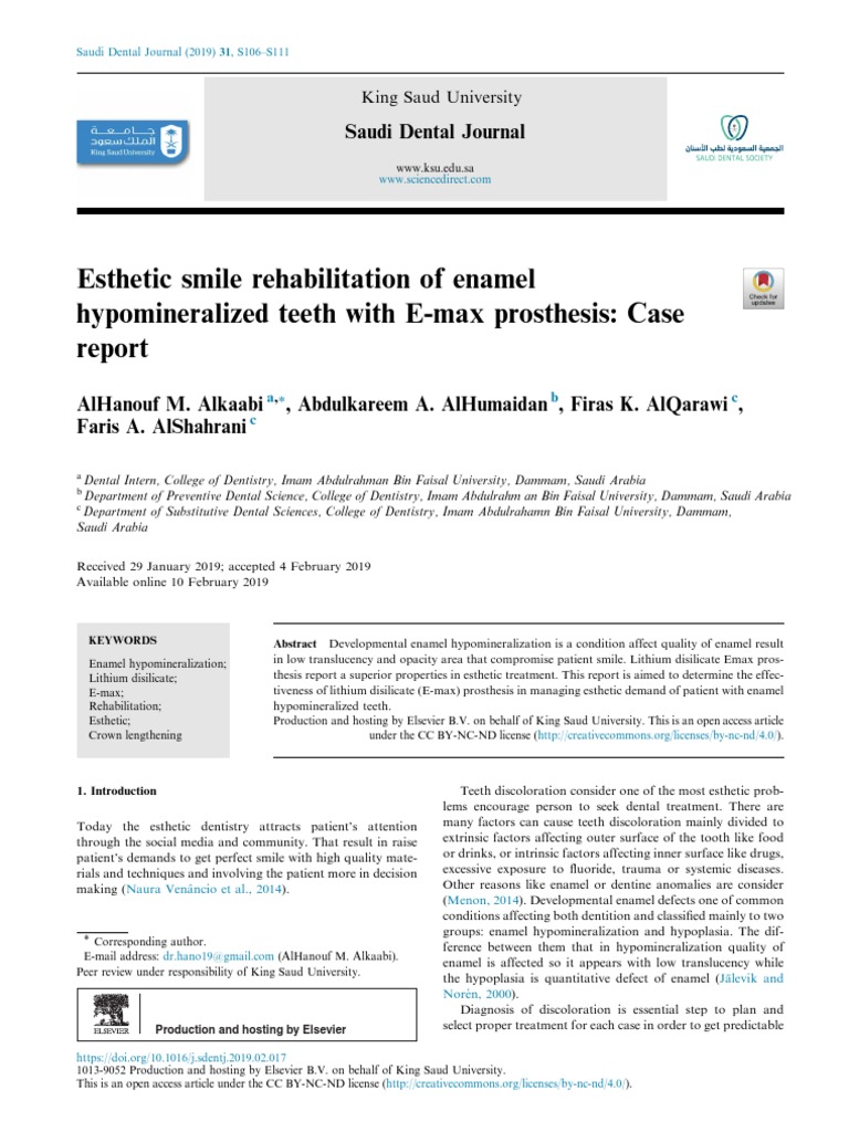 Restoring With Emax | PDF | Tooth Enamel | Periodontology