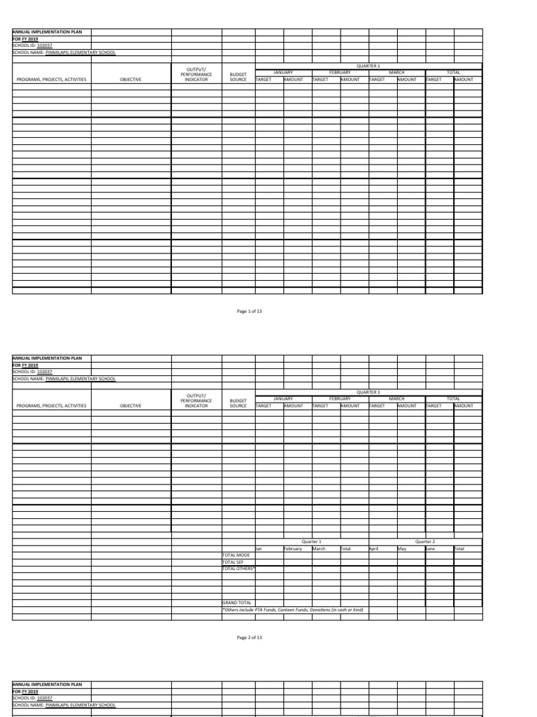 AIP Template New 2019 | PDF | Business