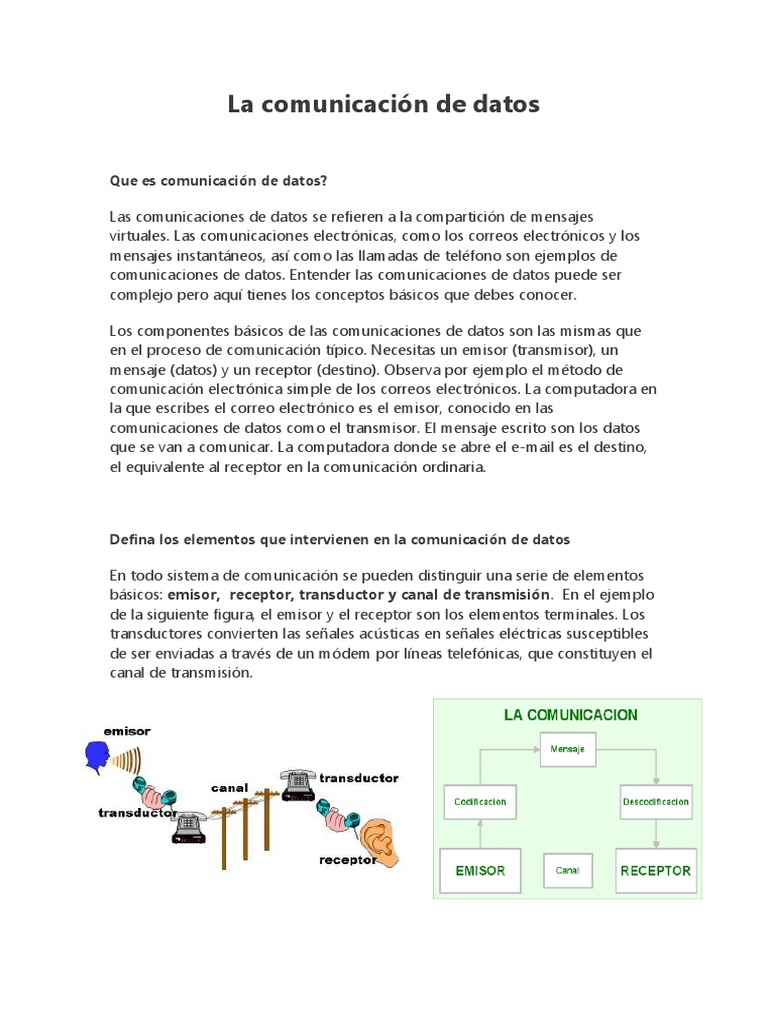 Comunicación de Datos PDF | PDF | Modulación | Tecnología digital