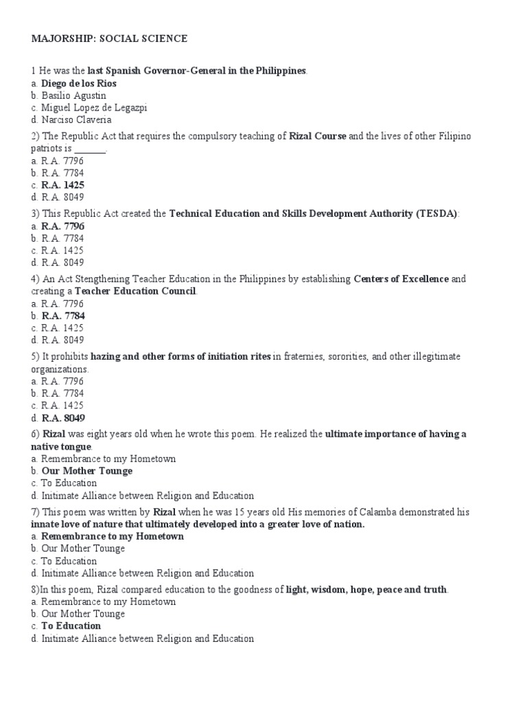 Soc Sci PT 1 | PDF