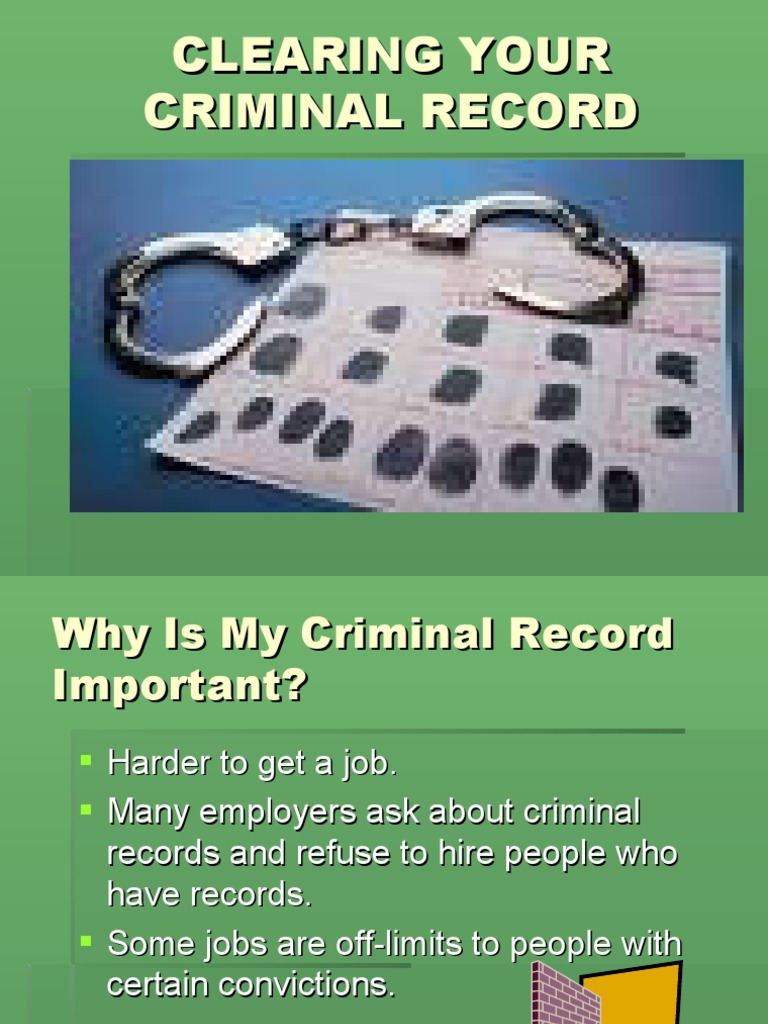 Clear Your Criminal Record Guide | PDF | Criminal Record | Prosecutor