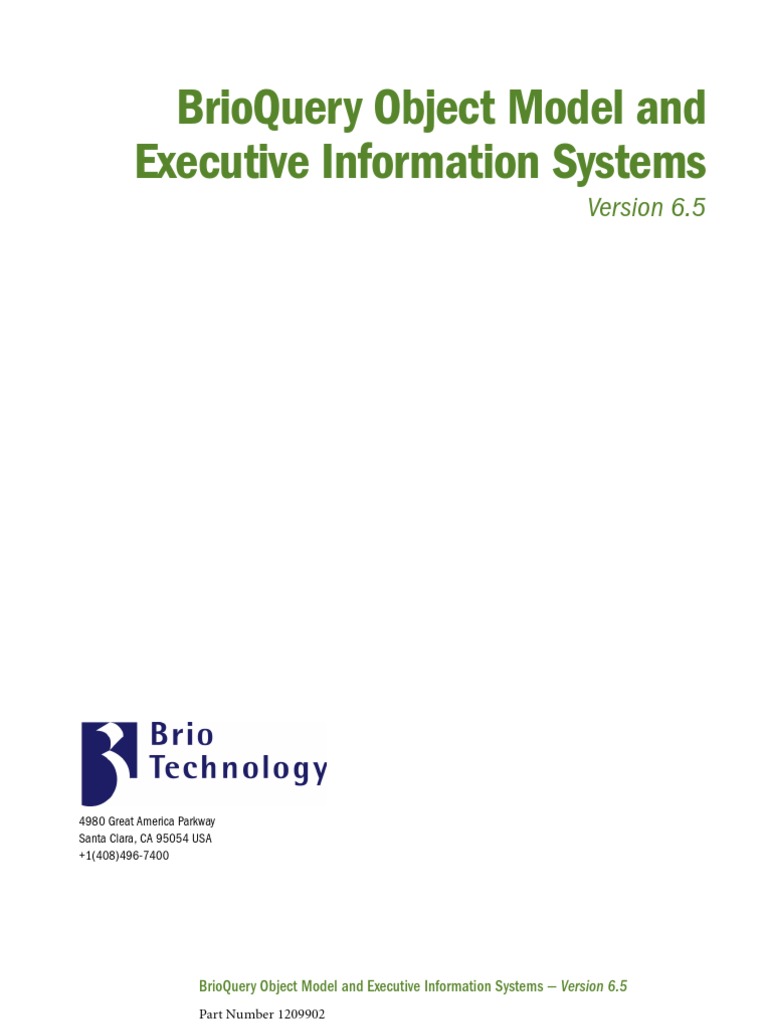BRIO Object Model Manual | PDF | Java Script | Menu (Computing)