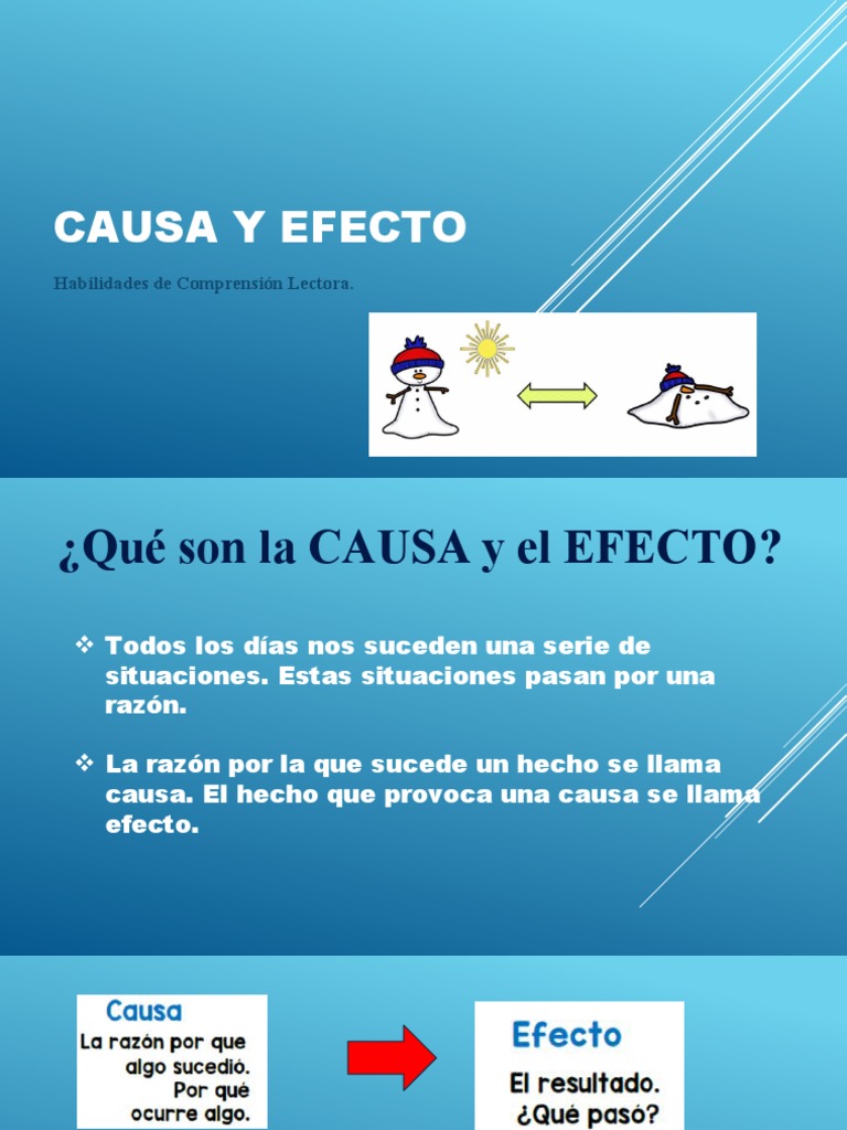 Comprensión de Causa y Efecto | PDF | Relaciones personales, crianza y ...