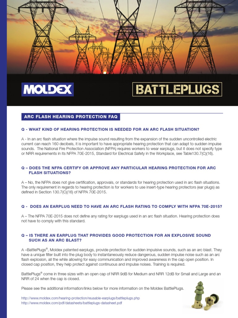Arc Flash Hearing Protection Faq | PDF | Working Conditions | Audiology